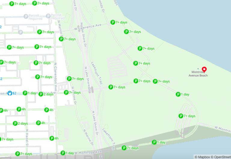 2025 : Map of Free Parking in Chicago - SpotAngels