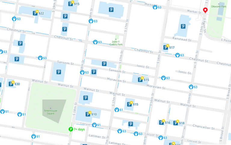 2025 : Map of Free Parking in Philadelphia - SpotAngels
